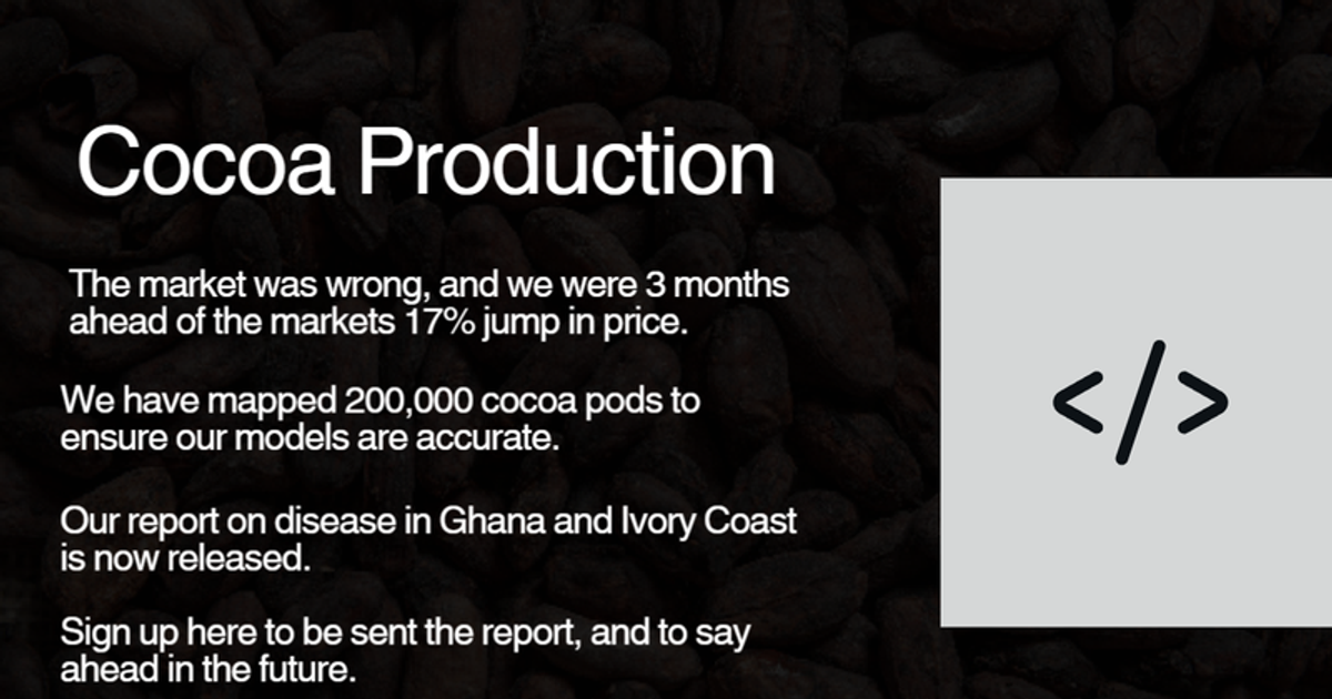 Cocoa Production